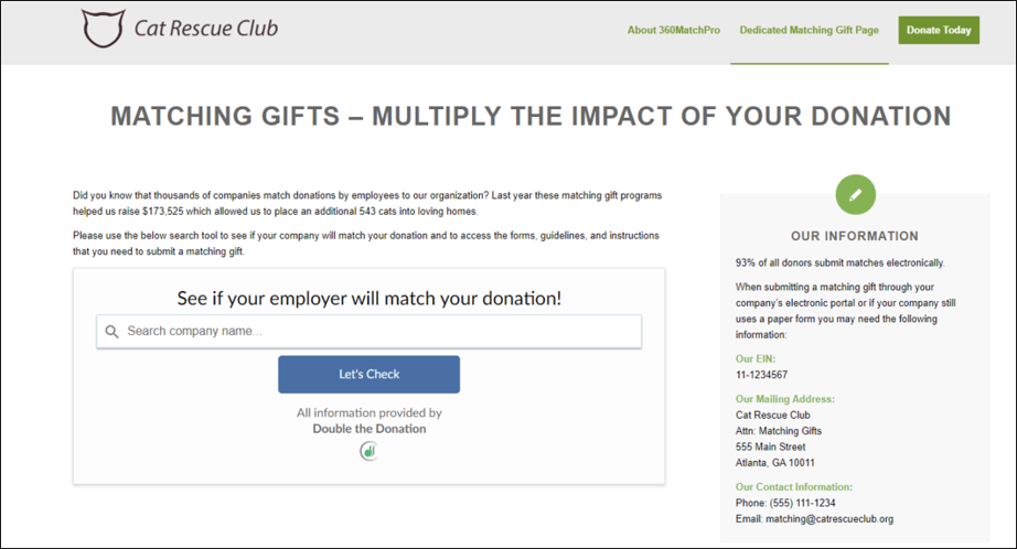 Understanding the Automated Email Streams - Double the Donation Matching