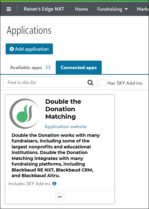 Does Double the Donation integrate with Blackbaud Raiser's Edge NXT ...