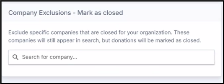 Getting Started: Company Exclusions Overview
