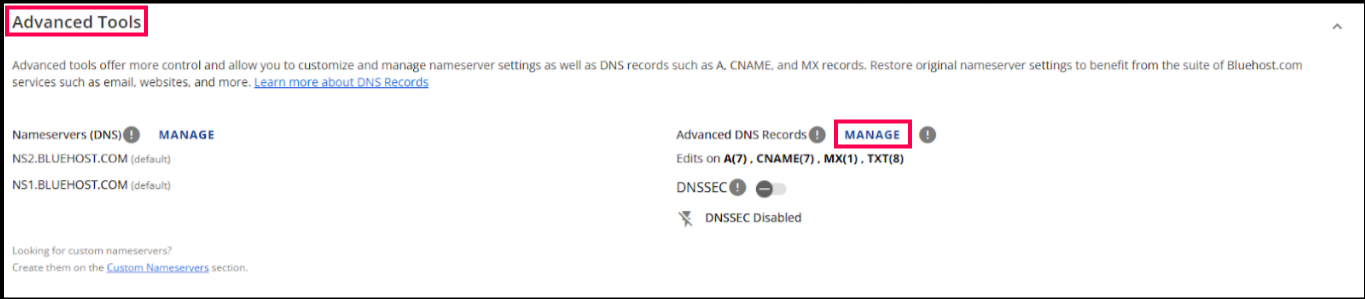Setting Up Your DNS Records with BlueHost